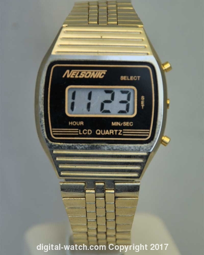 NELSONIC - Quartz LCD - Digital - Vintage Digital Watch - Digital-Watch.com