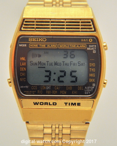 SEIKO - A239-5020 - WorldTime - Vintage Digital Watch - Digital-Watch.com