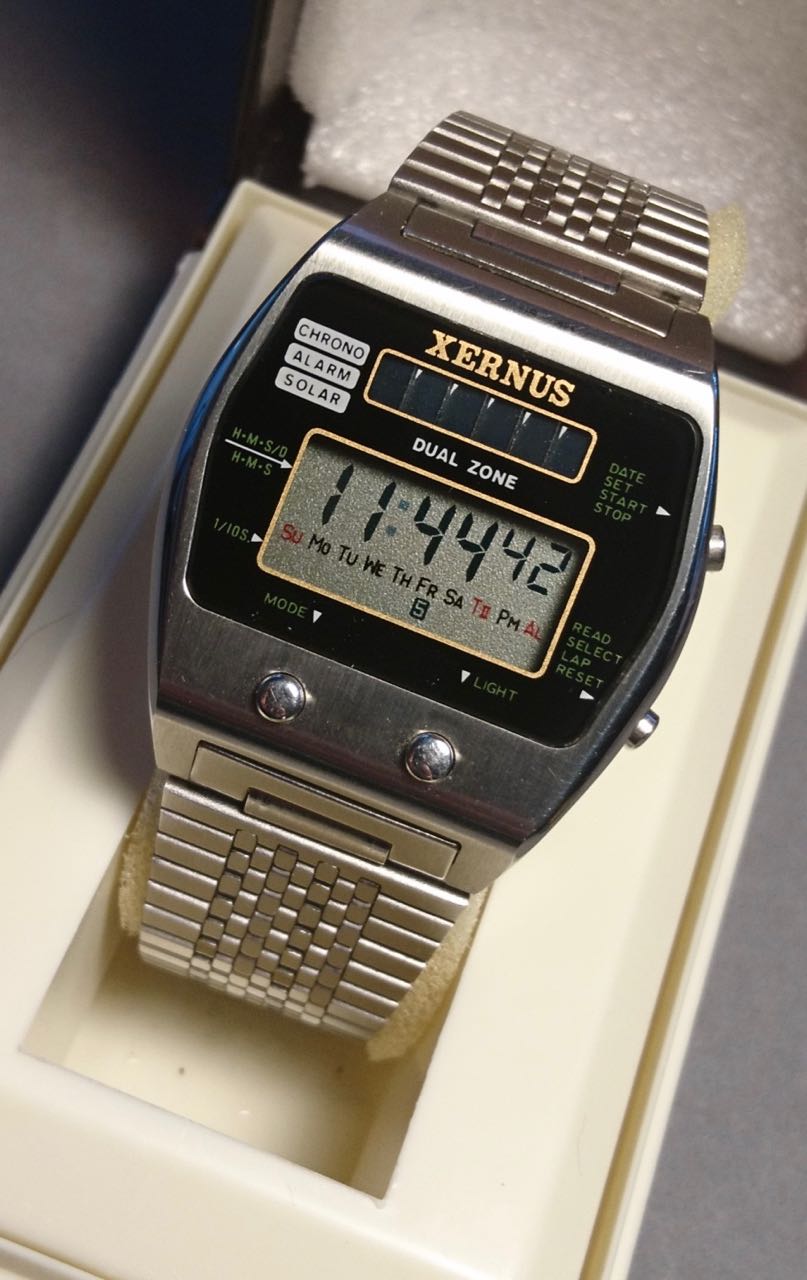 SUNREX - Series 2000 - Solar - Vintage Digital Watch - Digital-Watch.com