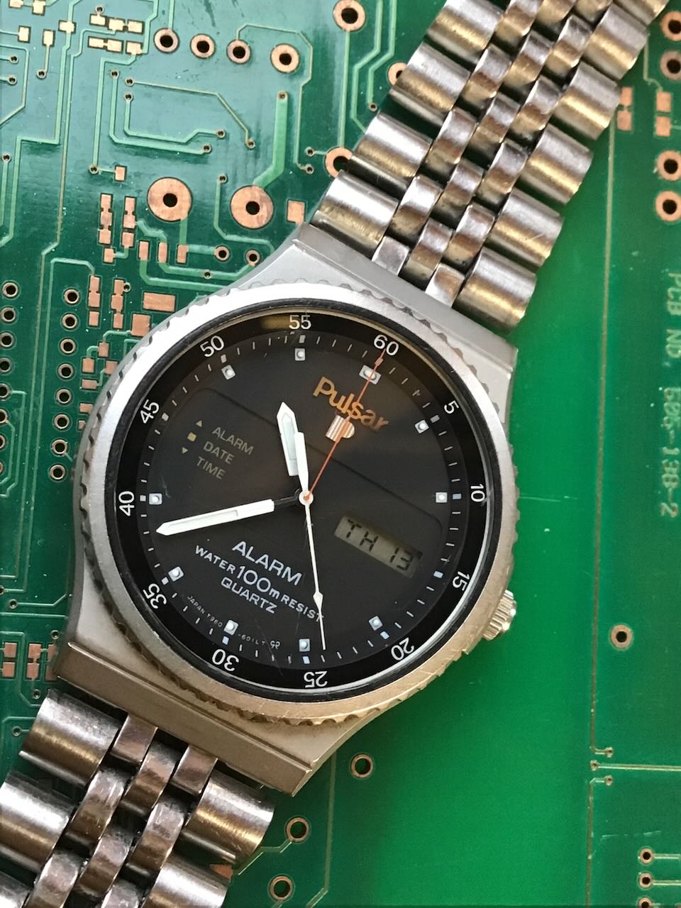 PULSAR - Y960-6018 - Digi-Ana - Vintage Digital Watch - Digital-Watch.com