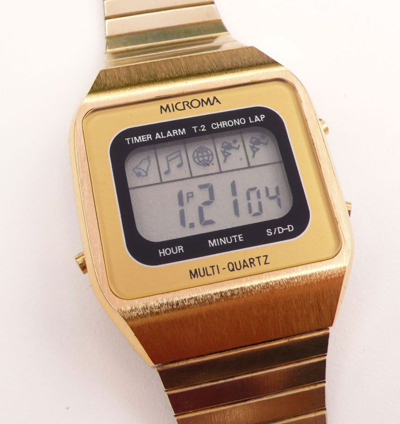 MICROMA - Multi Quartz - Digital - Vintage Digital Watch - Digital ...