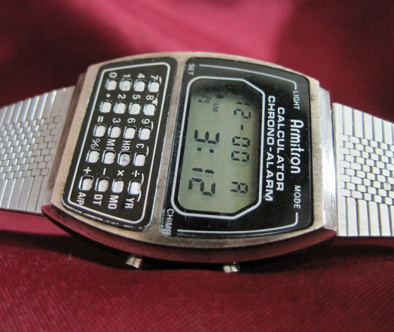 ARMITRON - Alarm Calculator - Calculator - Vintage Digital Watch ...