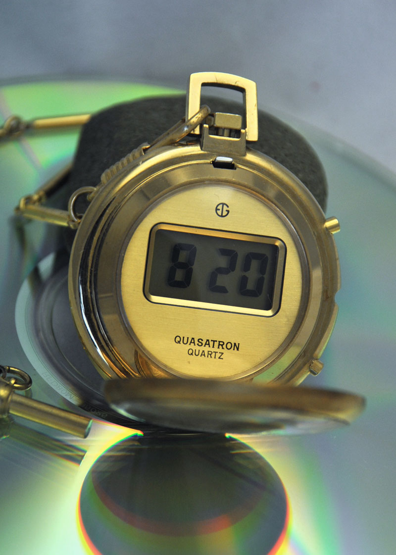 QUASATRON - Quartz Pocket Watch - Digital - Vintage Digital Watch ...