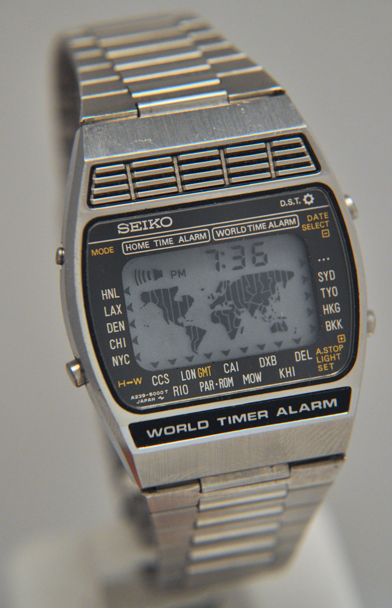SEIKO - A239-5000 - WorldTime - Vintage Digital Watch - Digital-Watch.com