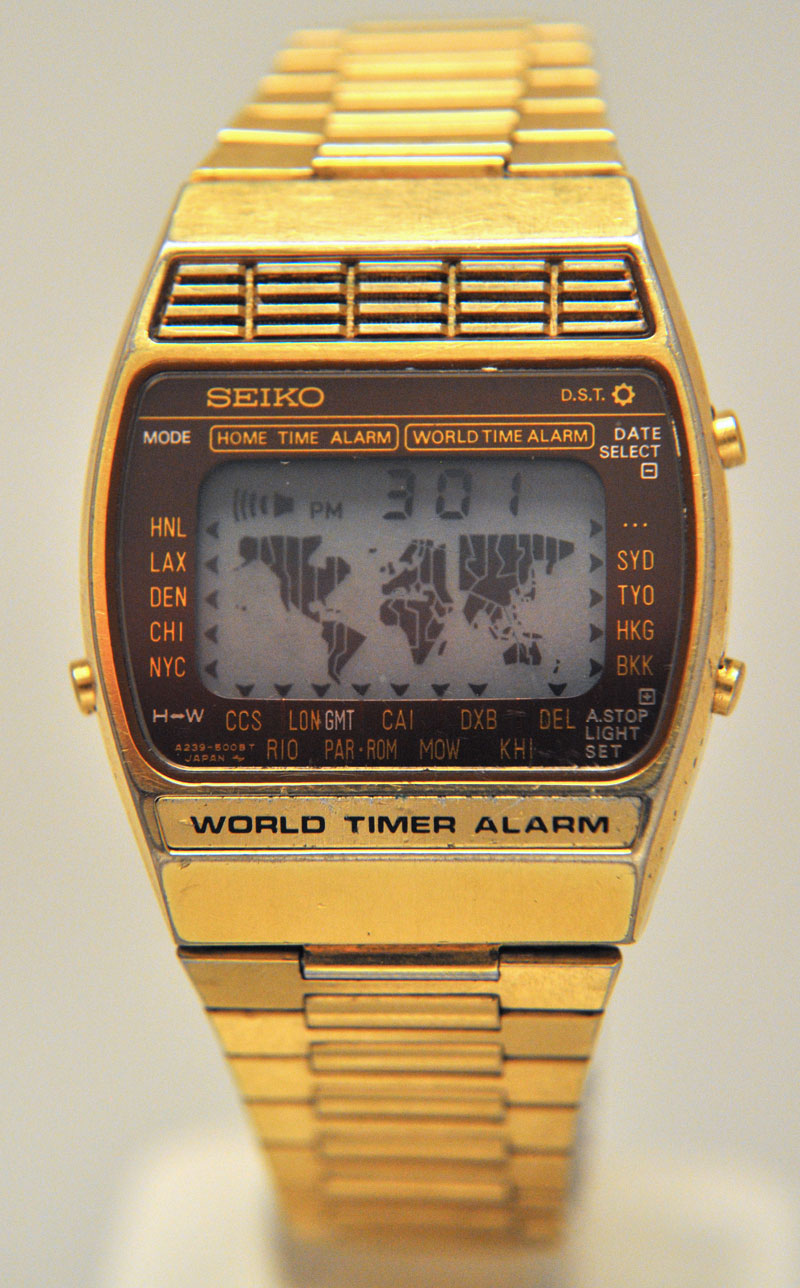 SEIKO - A239-5009 - WorldTime - Vintage Digital Watch - Digital-Watch.com