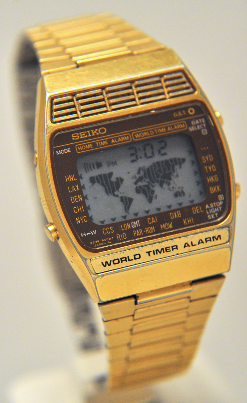 SEIKO - A239-5009 - WorldTime - Vintage Digital Watch - Digital-Watch.com