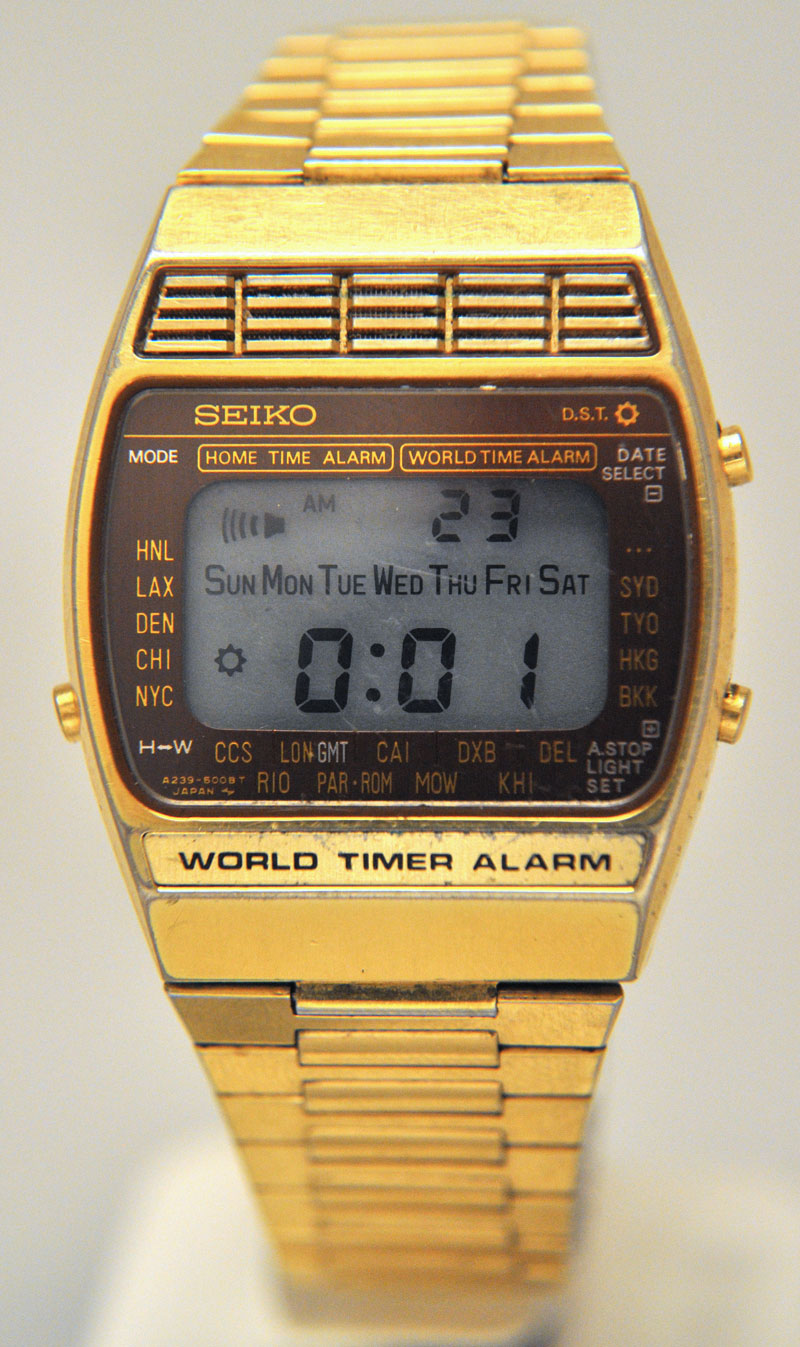 SEIKO - A239-5009 - WorldTime - Vintage Digital Watch - Digital-Watch.com