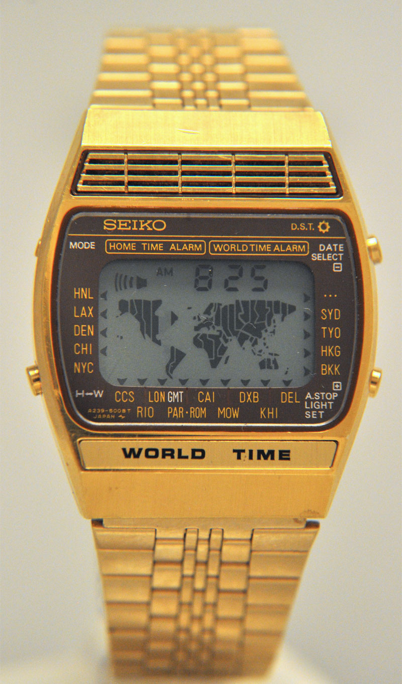 SEIKO - A239-5020 - WorldTime - Vintage Digital Watch - Digital-Watch.com