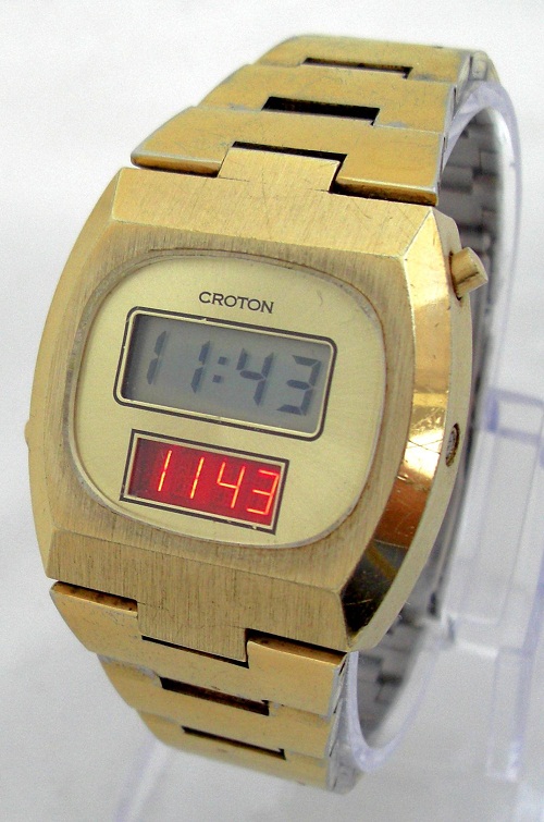 CROTON - Dual Display - LED - Vintage Digital Watch - Digital-Watch.com