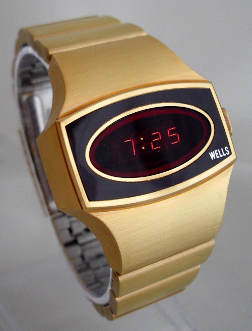 WELLS - Wells - LED - Vintage Digital Watch - Digital-Watch.com