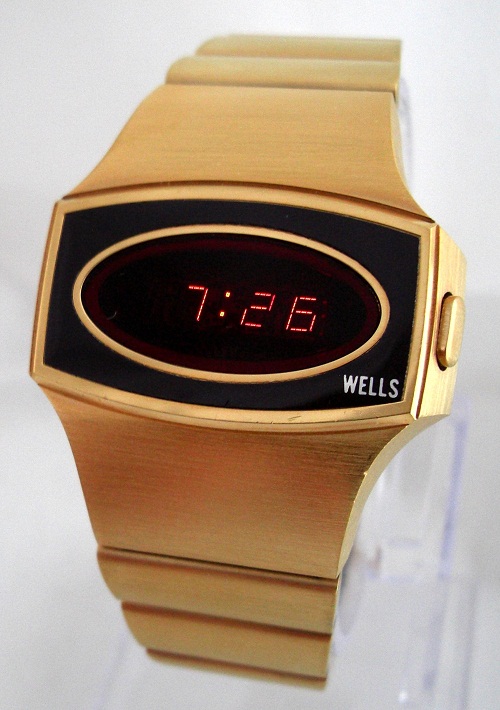 WELLS - Wells - LED - Vintage Digital Watch - Digital-Watch.com
