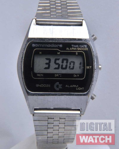 COMMODORE - Snooze Alarm - Digital - Vintage Digital Watch - Digital ...