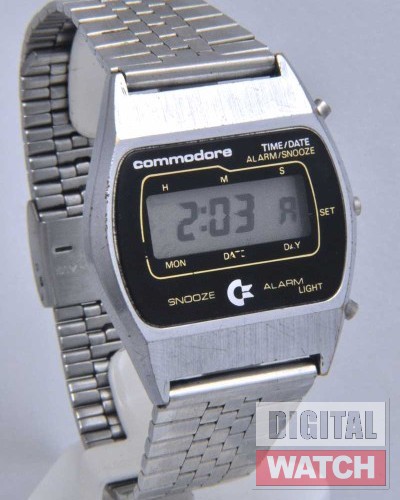 COMMODORE - Snooze Alarm - Digital - Vintage Digital Watch - Digital ...