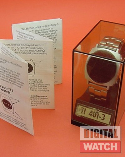 TEXAS INSTRUMENTS - TI 401-3 - LED - Vintage Digital Watch - Digital ...