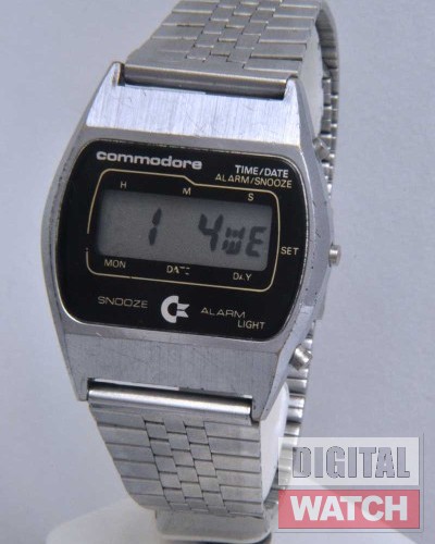 COMMODORE - Snooze Alarm - Digital - Vintage Digital Watch - Digital ...