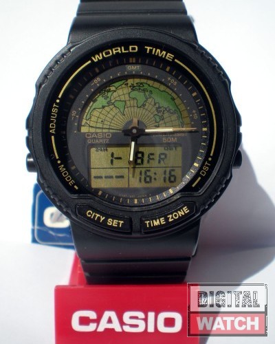 CASIO - AW-21 U - WorldTime - Vintage Digital Watch - Digital-Watch.com
