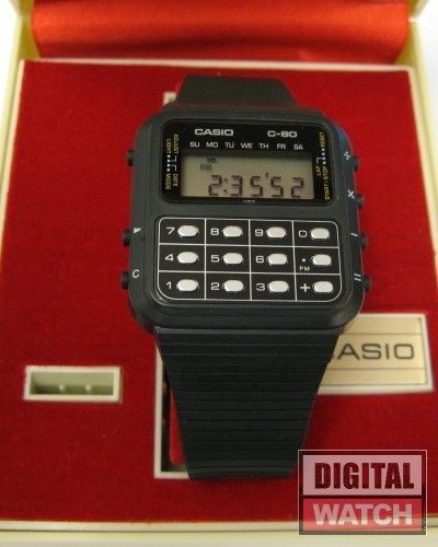 CASIO - C-80 - Calculator - Vintage Digital Watch - Digital-Watch.com