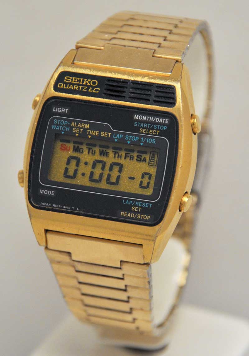 SEIKO - A159-4019G - a-series - Vintage Digital Watch - Digital-Watch.com