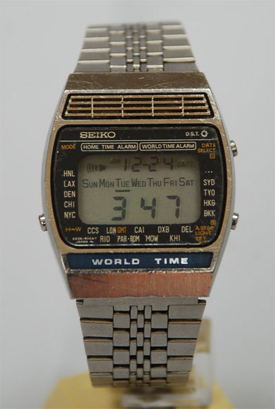 SEIKO - A239-502A - WorldTime - Vintage Digital Watch - Digital-Watch.com