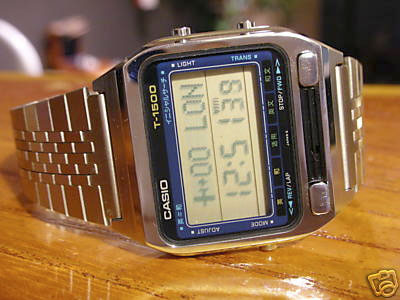 CASIO - T-1500 - WorldTime - Vintage Digital Watch - Digital-Watch.com